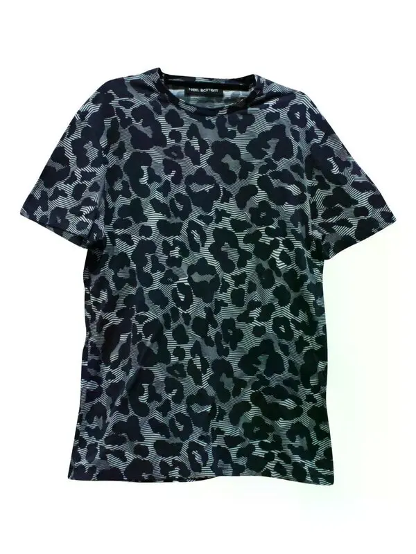 Neil Barrett Leopard-print Short-sleeve T-shirt