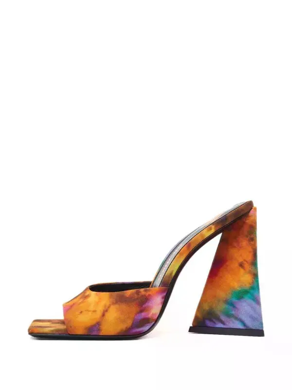 Attico 110mm Tie-dye Square-toe Sandals