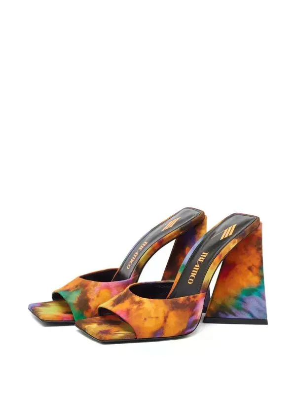 Attico 110mm Tie-dye Square-toe Sandals