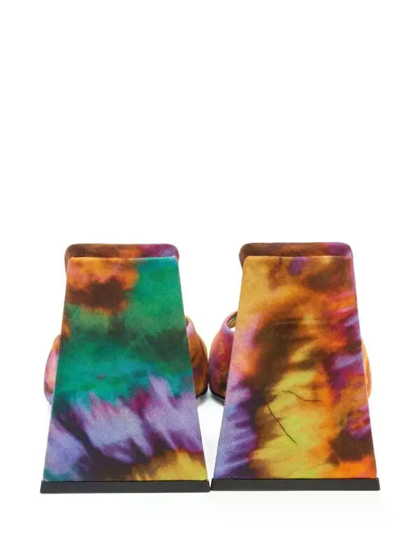 Attico 110mm Tie-dye Square-toe Sandals