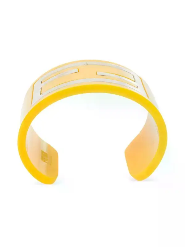 Fendi Ff Open Cuff Bracelet
