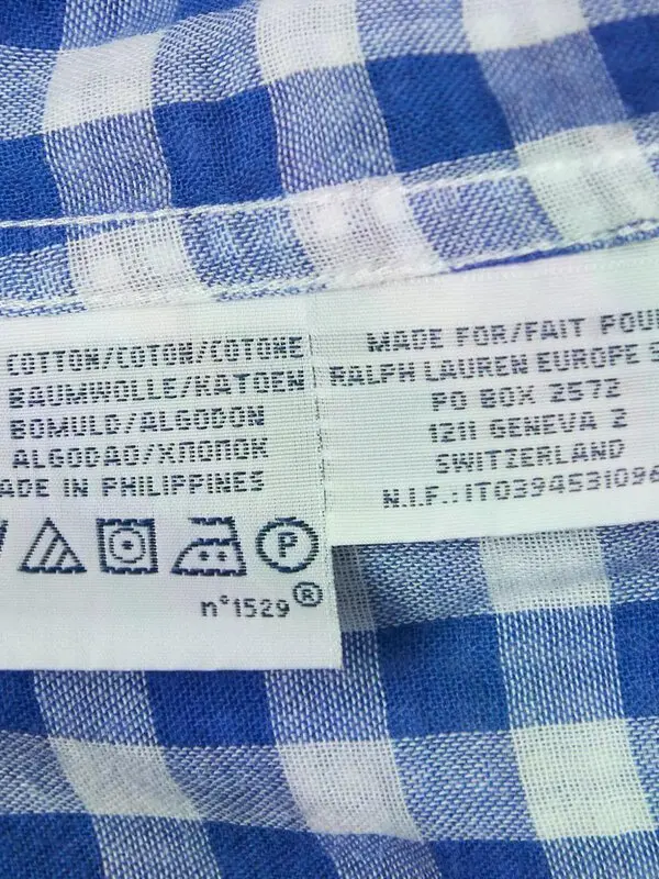 Polo Ralph Lauren Gingham Cotton Shirt - Blue