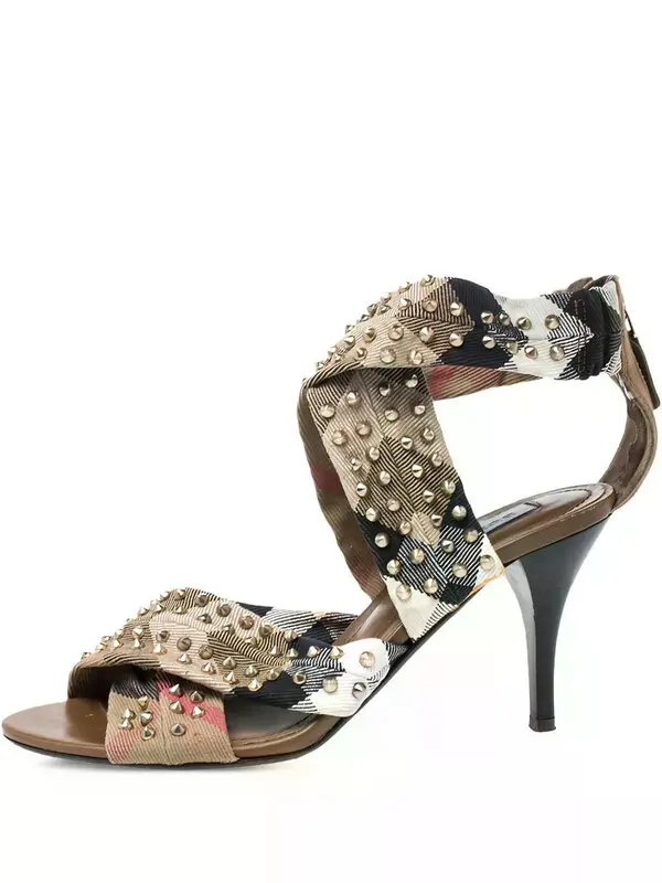 Burberry 85mm Leather Studded Sandals