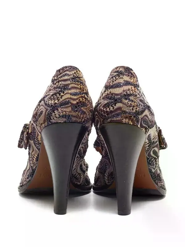 Missoni 110mm Leather Heeled Pumps