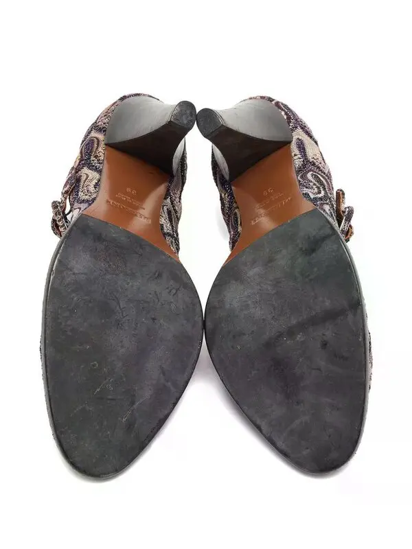 Missoni 110mm Leather Heeled Pumps