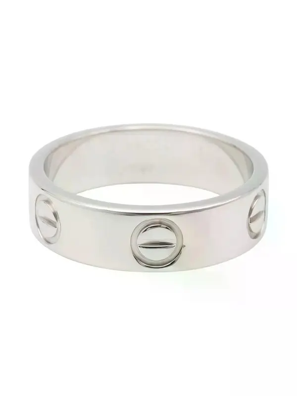 CARTIER 2010s 18k White Gold Love Ring - Silver