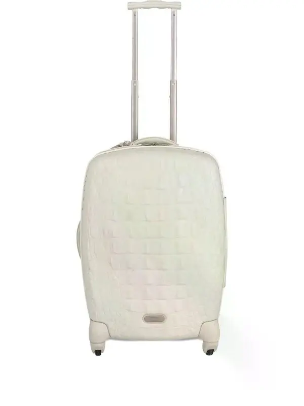 Alexander McQueen X Samsonite Four-wheel Suitcase - White