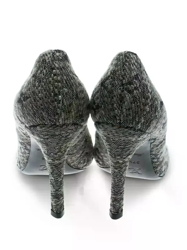 LOUIS VUITTON 100mm Suede Heeled Pumps