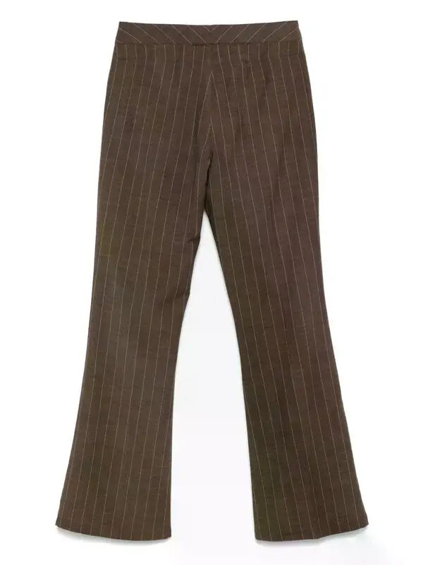 John Galliano 2000s Pinstriped Trousers