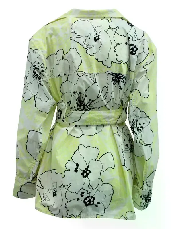 Marni Floral-print Belted Mini Dress