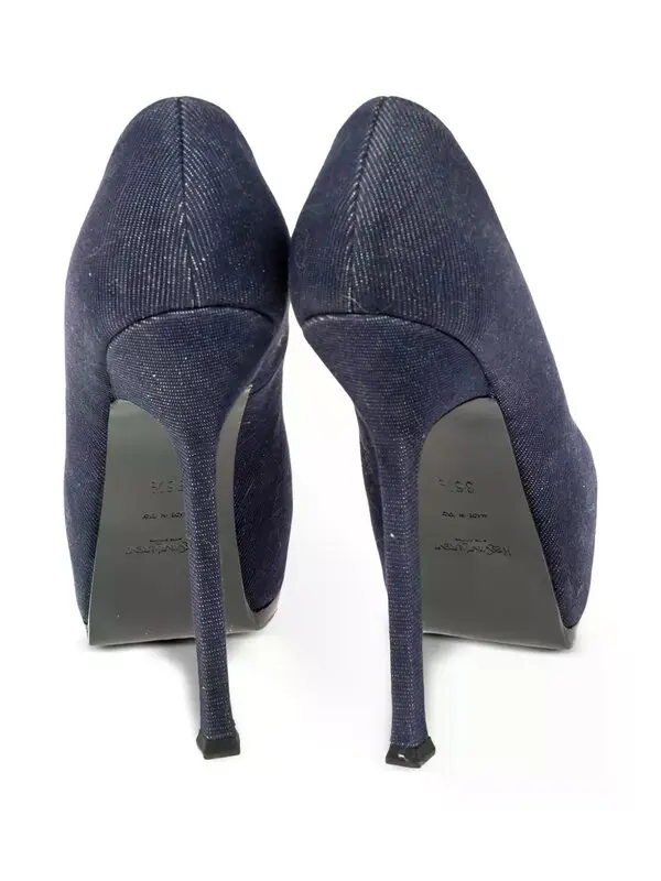 Saint Laurent 140mm Denim Pumps