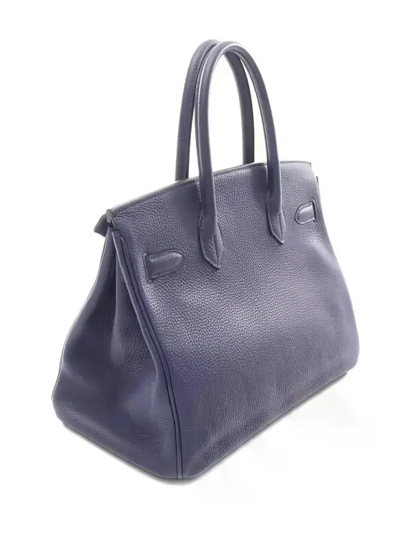 Hermès Birkin 30 Silver-hardware Tote Bag - Blue