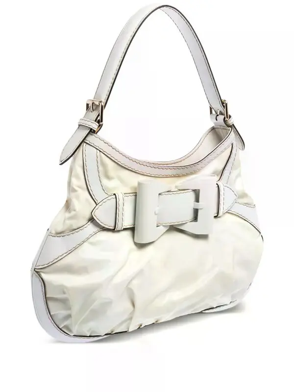 Gucci Buckle-detail Shoulder Bag - White