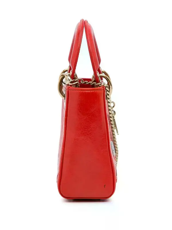 Dior 2016 Mini Lady Handbag - Red