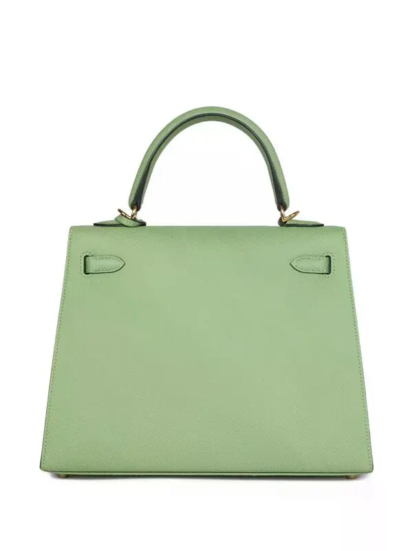 Hermès Kelly Sellier 25 Leather Tote Bag - Green