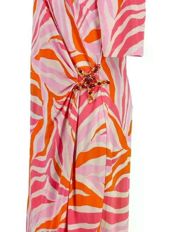 Blumarine Abstract-pattern Midi Dress