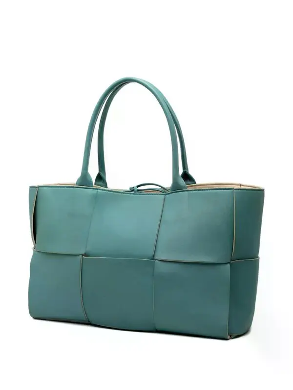 Bottega Veneta Medium Nappa Maxi Intrecciato Arco Tote Bag - Blue