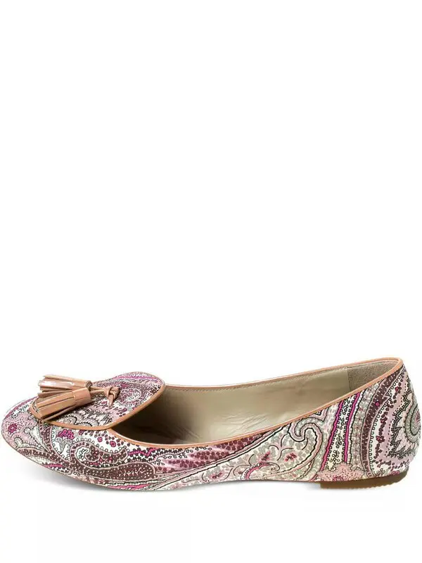 Etro Paisley-print Tassel Flats
