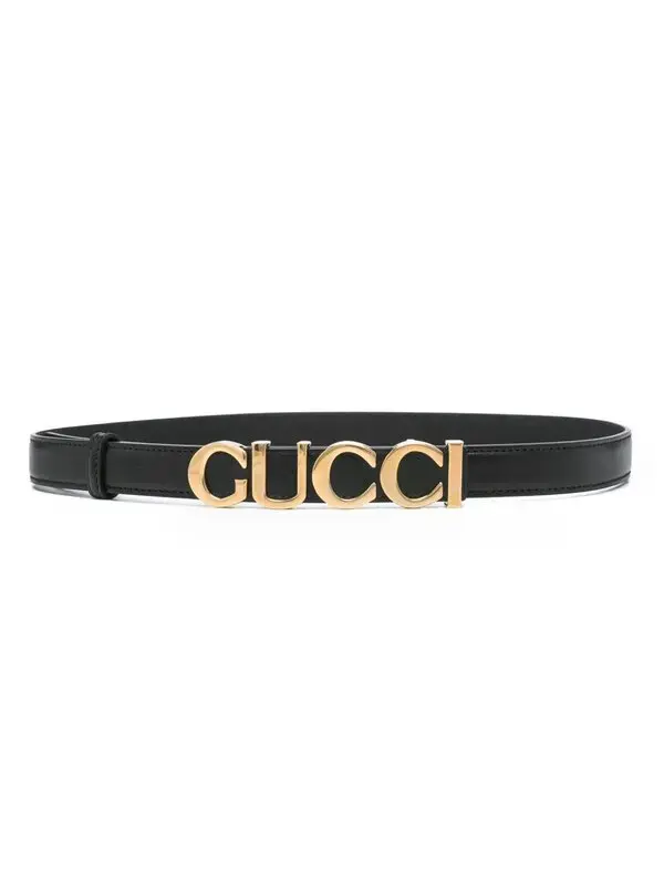 Gucci Logo-buckle Belt - Black
