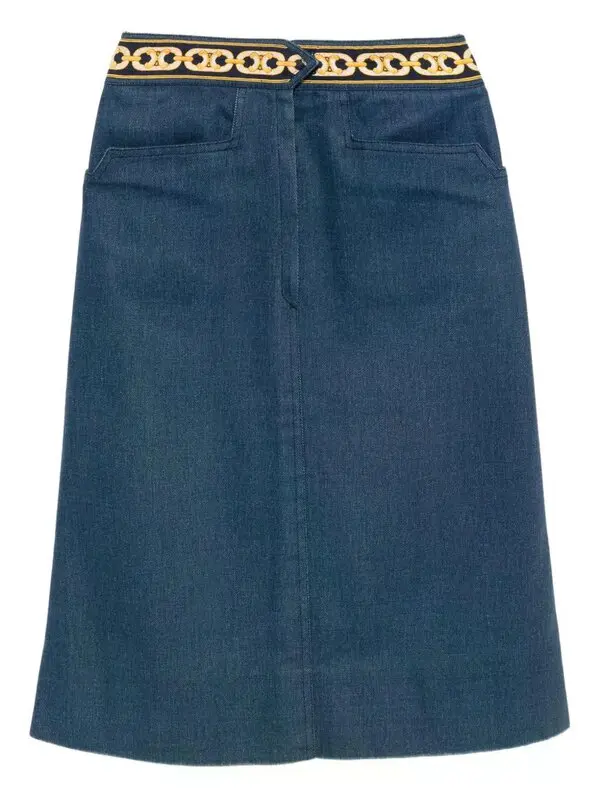 Celine 1990-2000s Denim Skirt