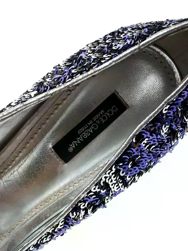 Dolce & Gabbana 150mm Sequin-embellished Heeled Pumps
