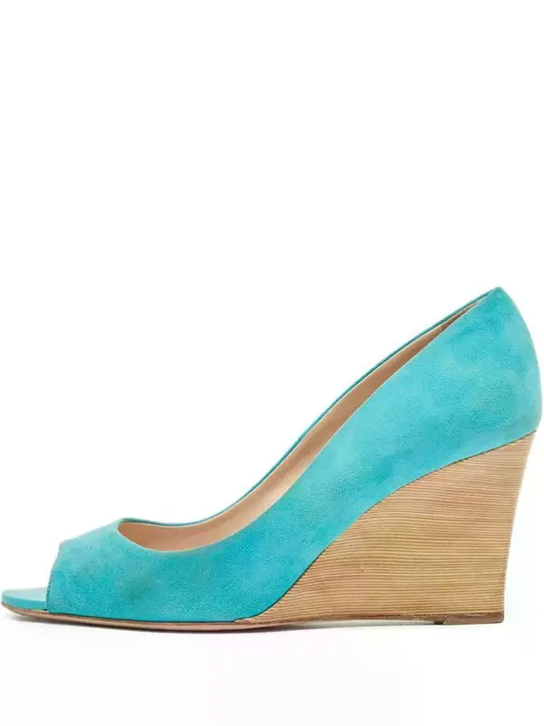 TOD'S 110mm Peep-toe Wedge Pumps