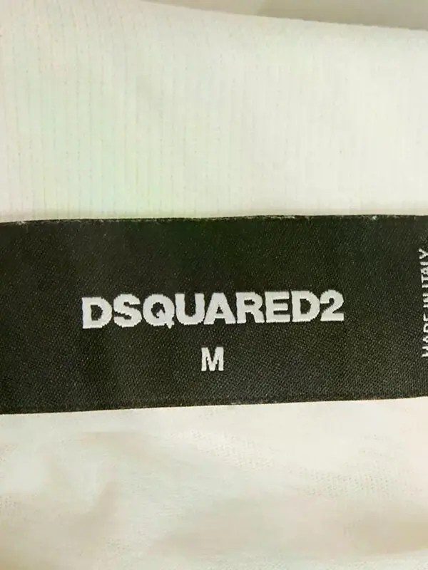 Dsquared2 Ruffle Chain-detail Polo Shirt