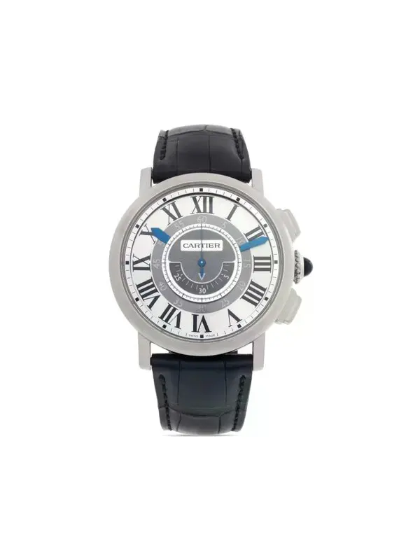 CARTIER Rotonde 42mm Chronograph Watch - Silver