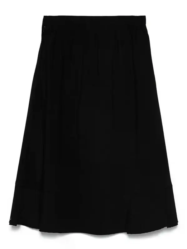 Comme Des Garçons 2000s Double-hem Midi Skirt