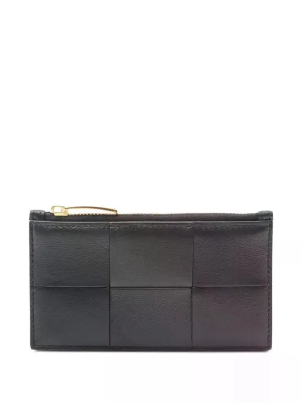 Bottega Veneta 2020s Intrecciato Leather Wallet - Black