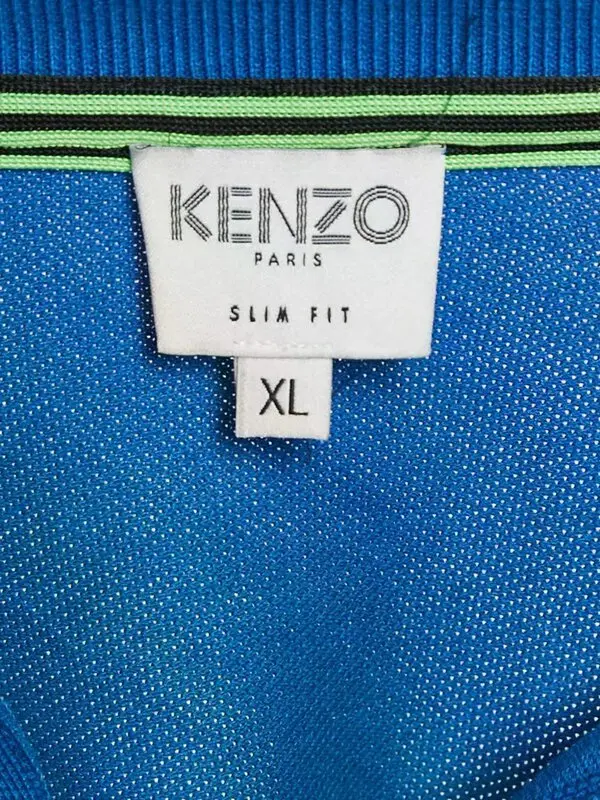 Kenzo 2024 Tiger-head Polo Shirt - Blue