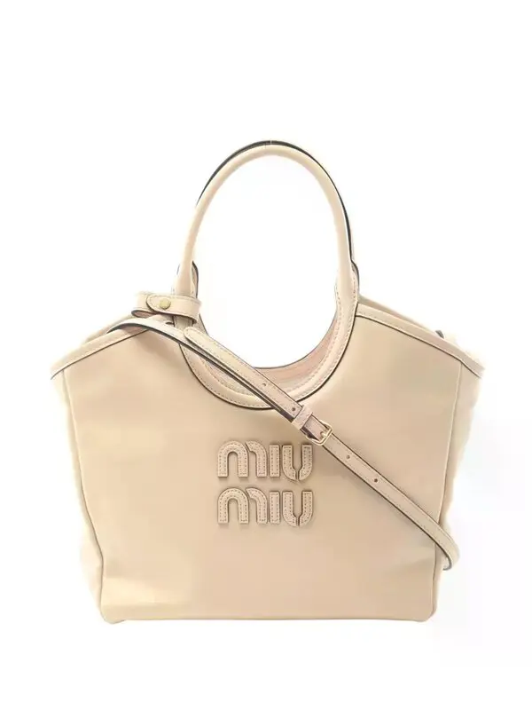 Miu Miu Pre-owned 2010-2025 Calfskin Ivy Satchel - Brown