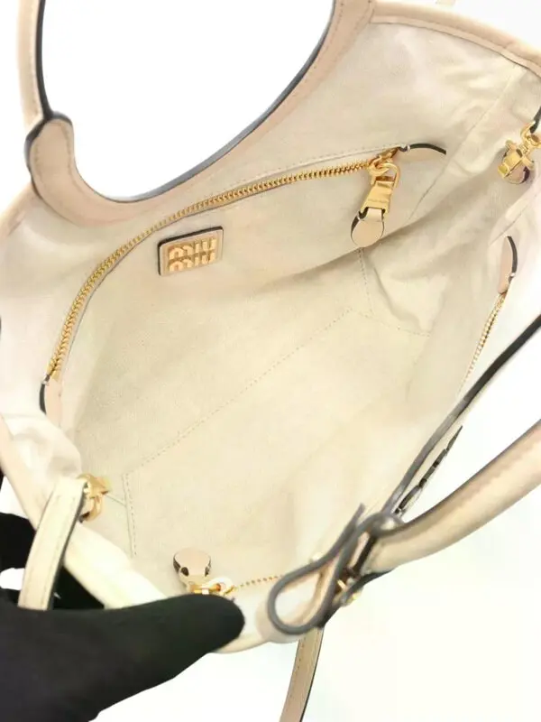 Miu Miu Pre-owned 2010-2025 Calfskin Ivy Satchel - Brown