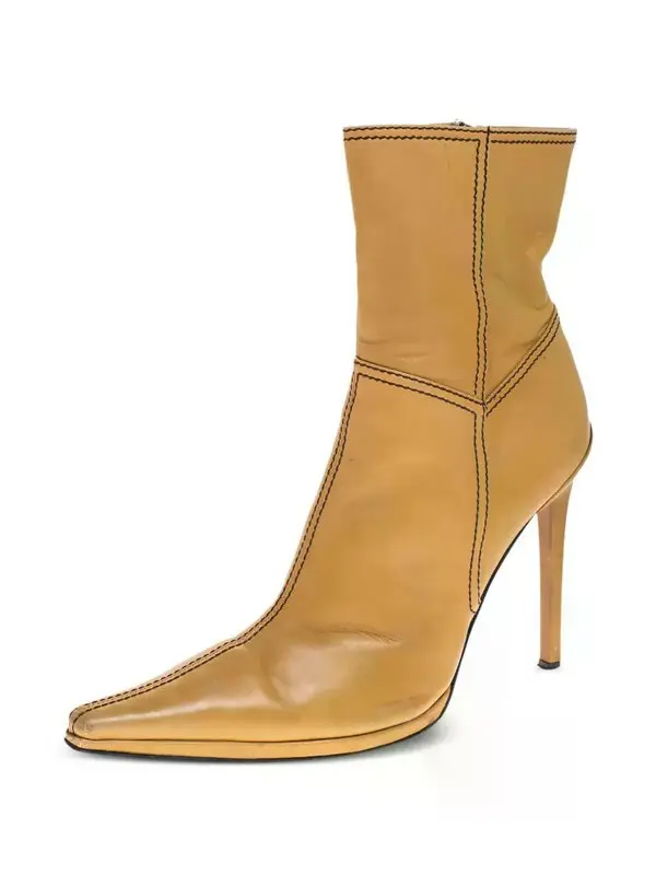 Casadei 105mm Leather Ankle Boots