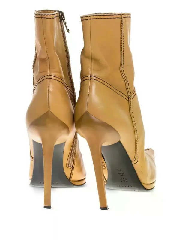 Casadei 105mm Leather Ankle Boots