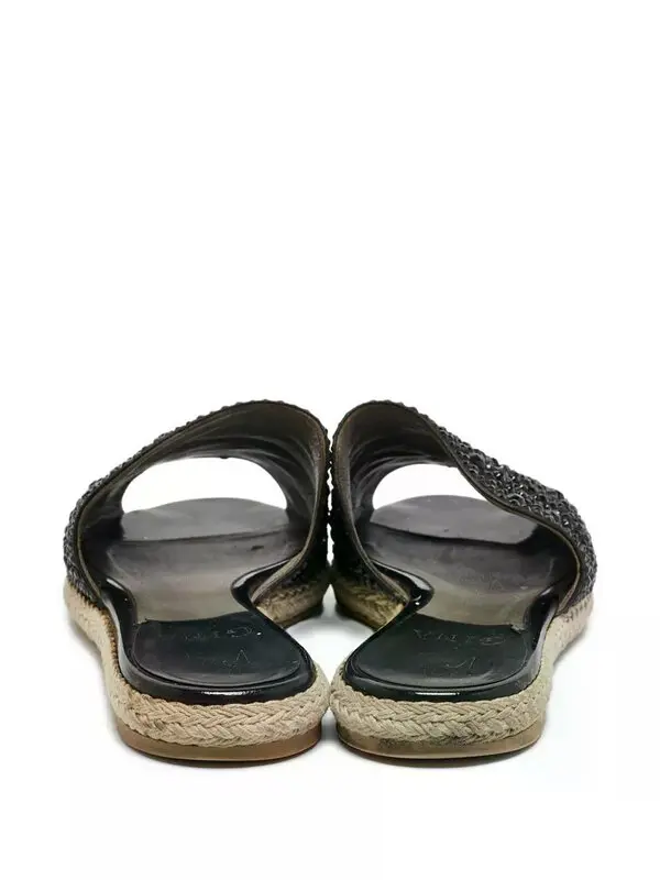 GINA Crystal-embellished Flat Sandals