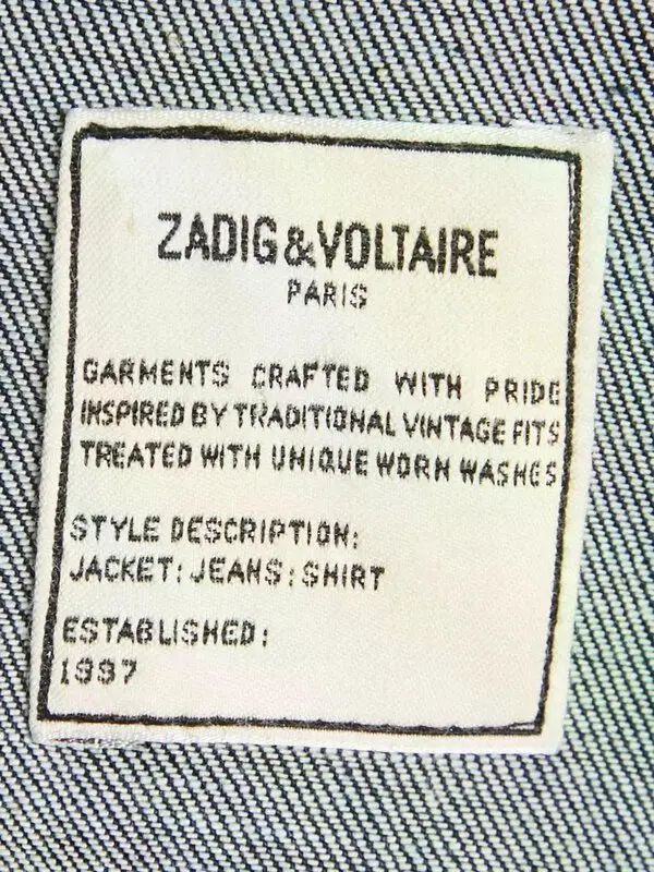 Zadig&Voltaire Buttoned-front Denim Jacket