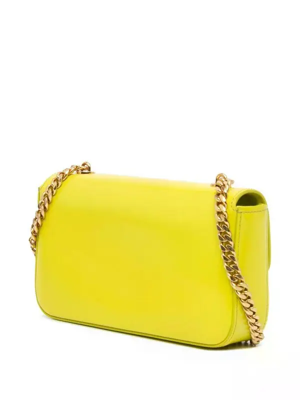 Celine 2022 Triomphe Calfskin Cuir Chain Shoulder Bag - Yellow