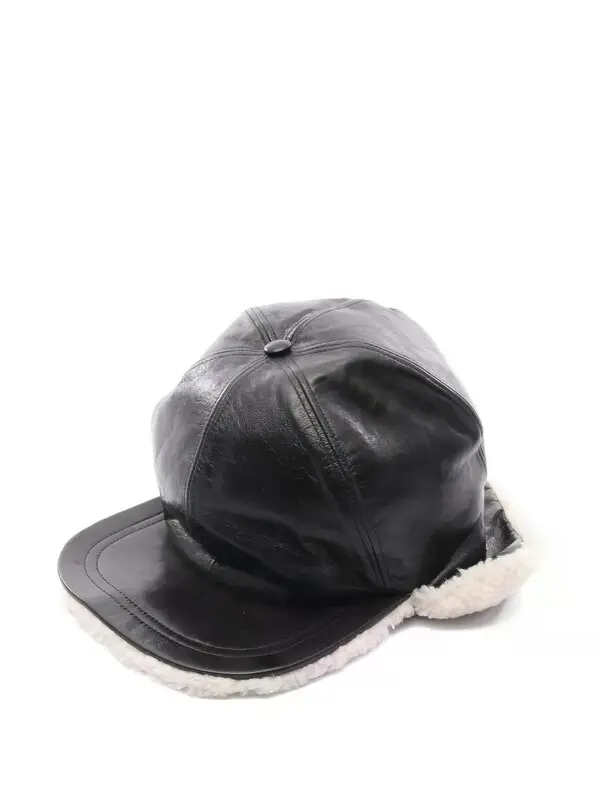 Dior 2020s Sheepskin Cap - Black