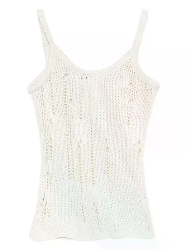 Gianfranco Ferre 2000s Open-knit Tank Top