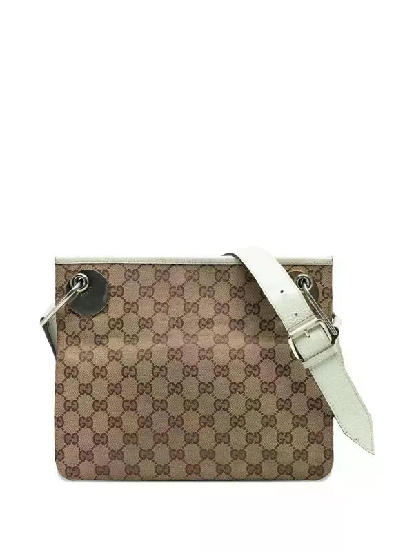 Gucci Gg Canvas Eclipse Crossbody Bag - Brown