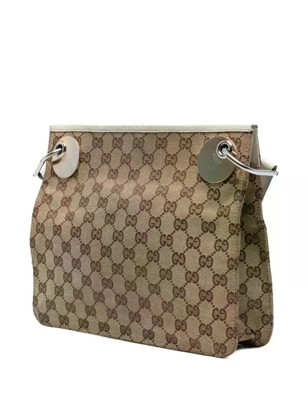 Gucci Gg Canvas Eclipse Crossbody Bag - Brown