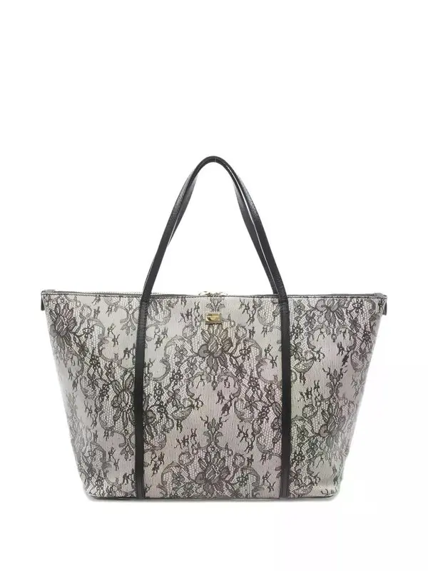 Dolce & Gabbana 2000s Lace Pattern Tote Bag