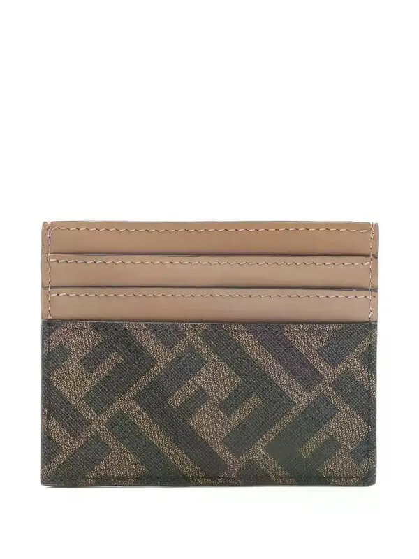 Fendi 2020s Zucca Card Holder - Brown