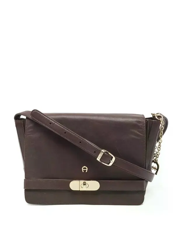 AIGNER Leather Flap Bag