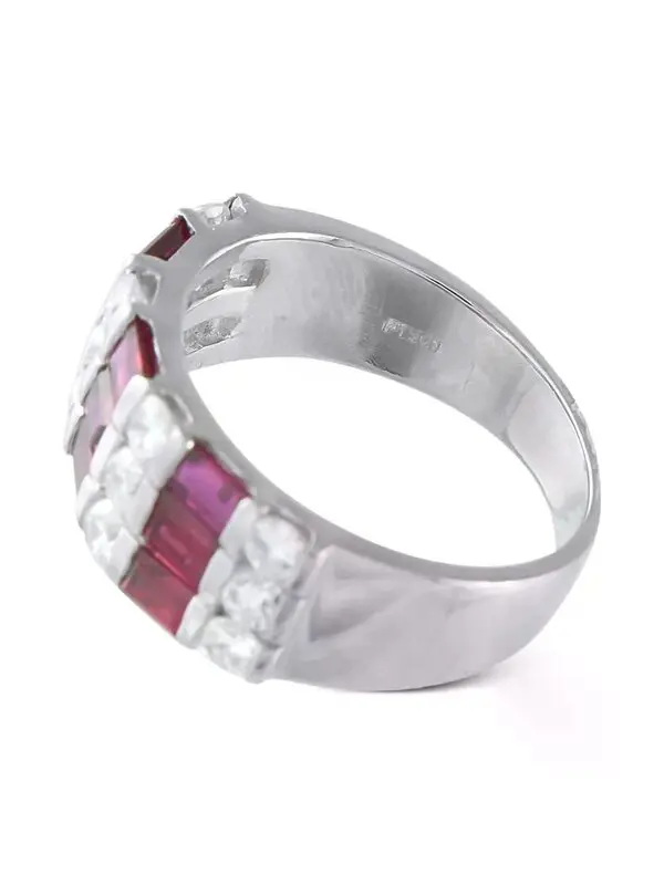LB EXCLUSIVE Platinum Ruby And Diamond Ring
