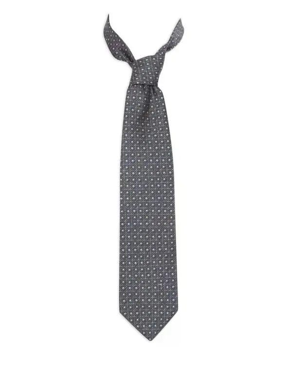 TRUSSARDI Silk Tie - Grey