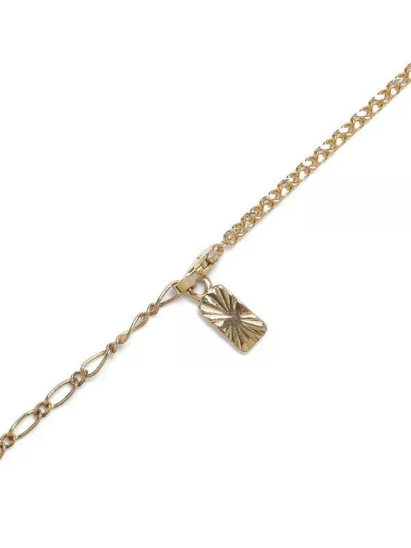 Saint Laurent Rhinestone Pendant Necklace
