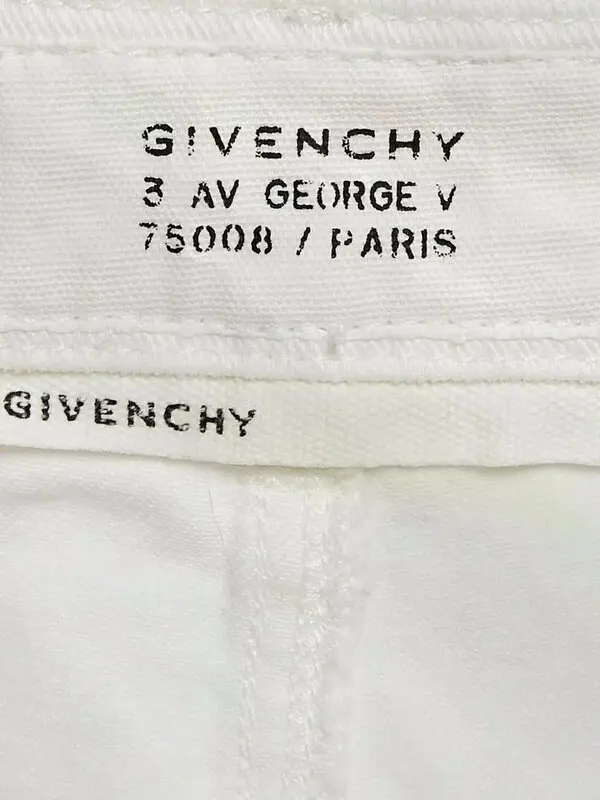 Givenchy Distress-detail Denim Shorts - White