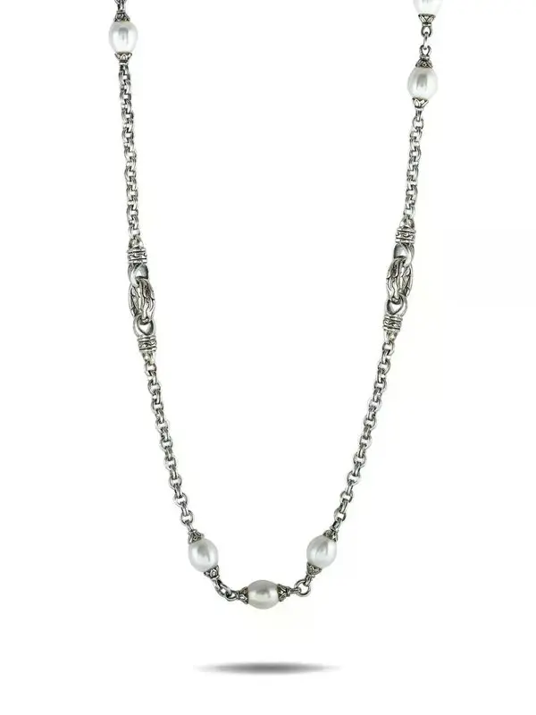 SCOTT KAY Sterling Pearl Embellished Necklace